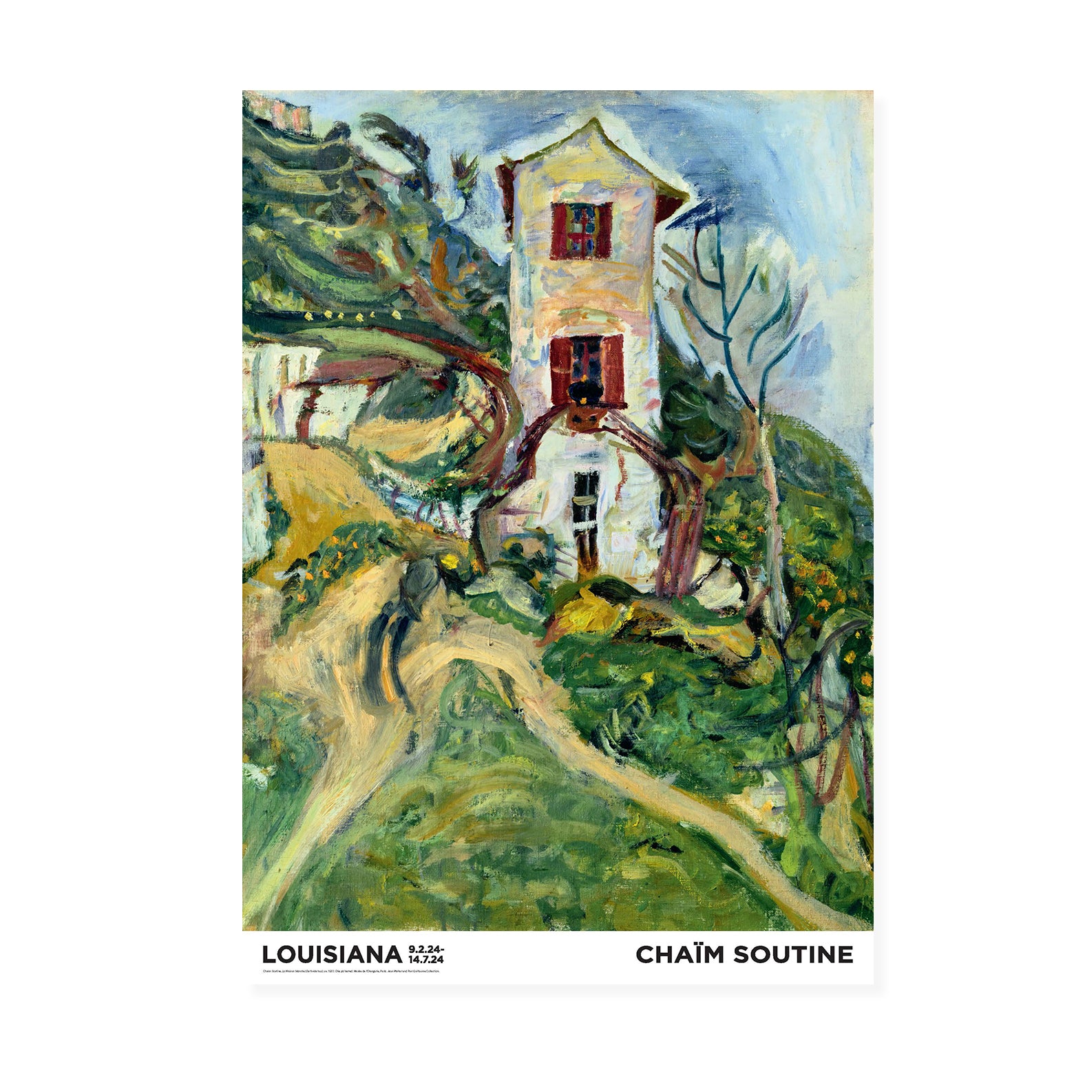Chaïm Soutine – La Maison blanche – Louisiana Plakat
