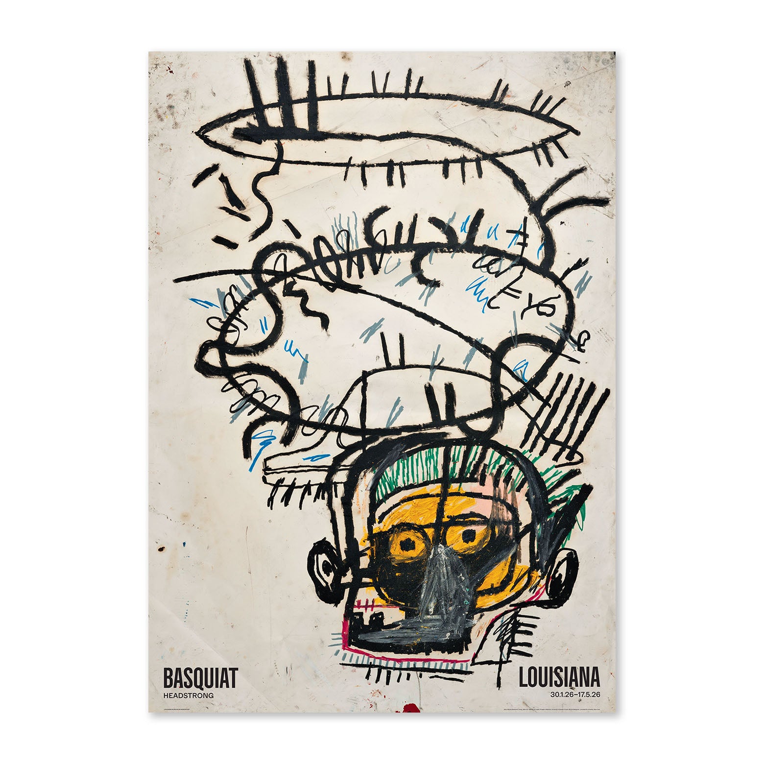 Jean-Michel Basquiat – Head 1982-83 – Louisiana Plakat