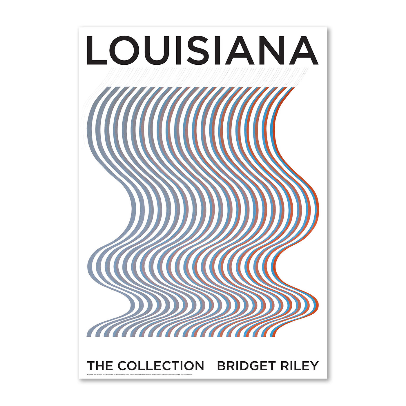 Bridget Riley Study for Cataract - Louisiana Poster