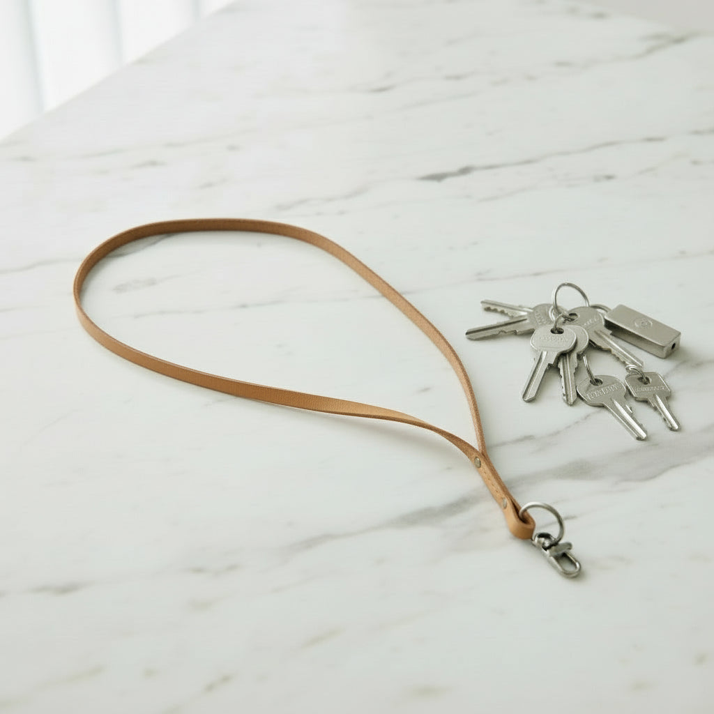 Rikke Falkow Key lanyard – long natural