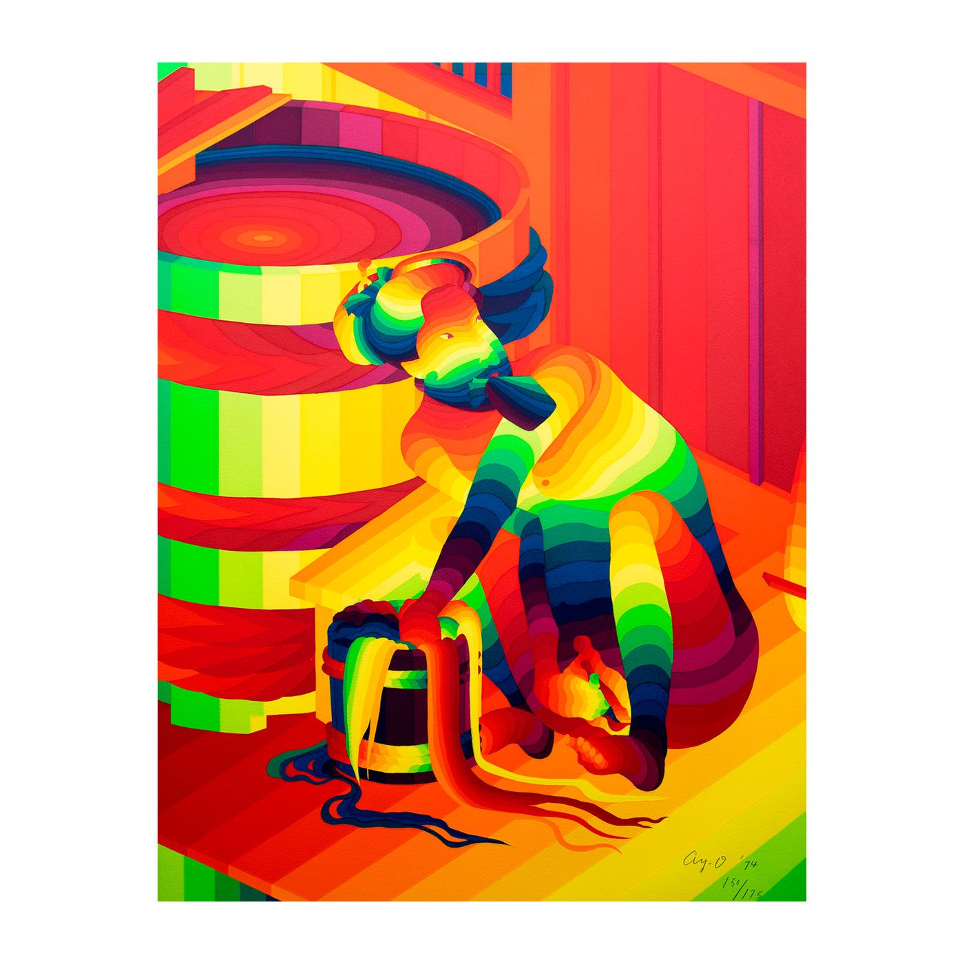 Serigrafi af AY-O – Finger box – Louisiana Design Butik